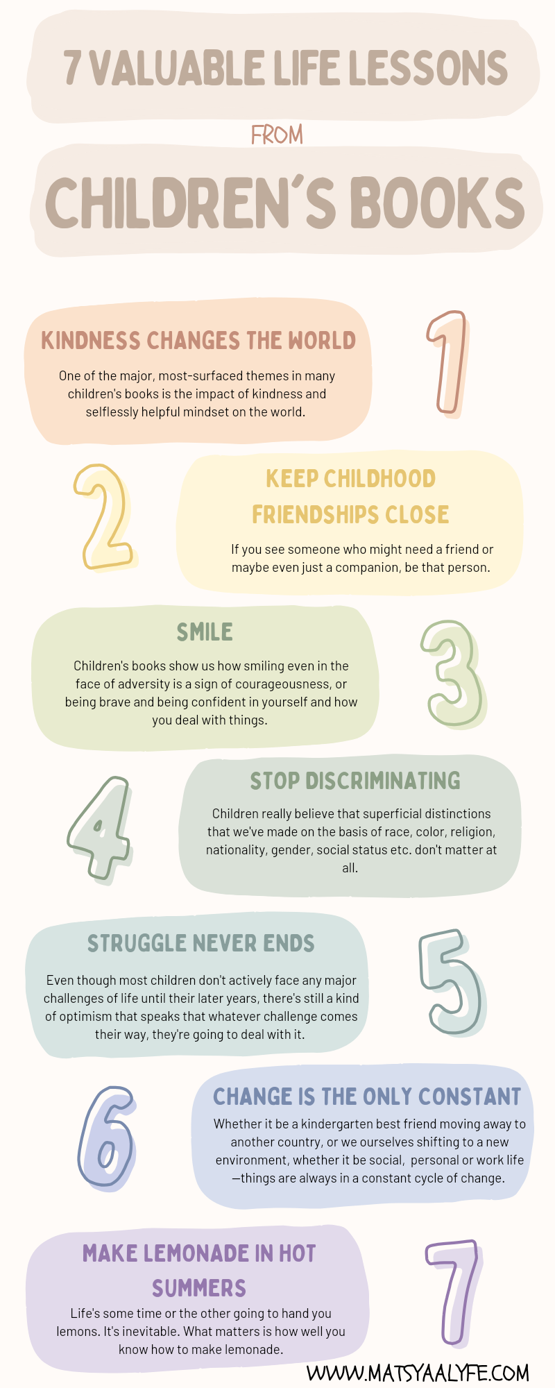 7 Valuable Life Lessons From Books For Children - Matsyaa Lyfe